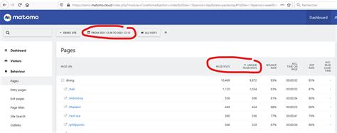 visitors per page title support and bugs matomo forums