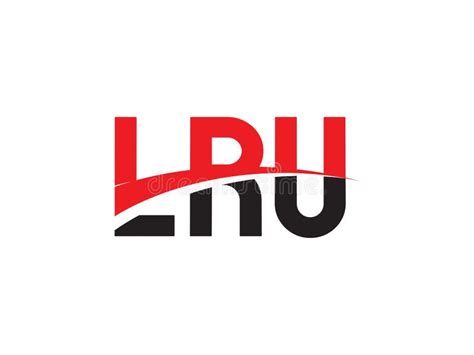 Lru Letter Initial Logo Design Stock Vector Illustration Of Sign