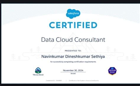 Salesforce Trailhead Datacloud Data Crm Navinkumar Sethiya