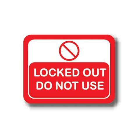 Shop Durastripe Lock Outtag Out Sign Locked Do Not Use Zoro Uk