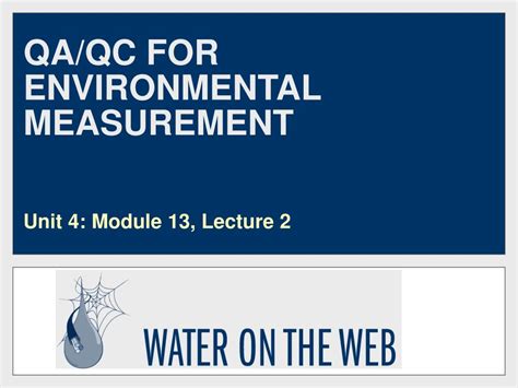 PPT QA QC FOR ENVIRONMENTAL MEASUREMENT PowerPoint Presentation Free Download ID
