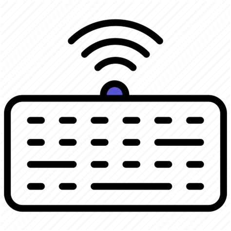 Wireless Keyboard Keyboard Hardware Wireless Input Device Computer Technology Icon