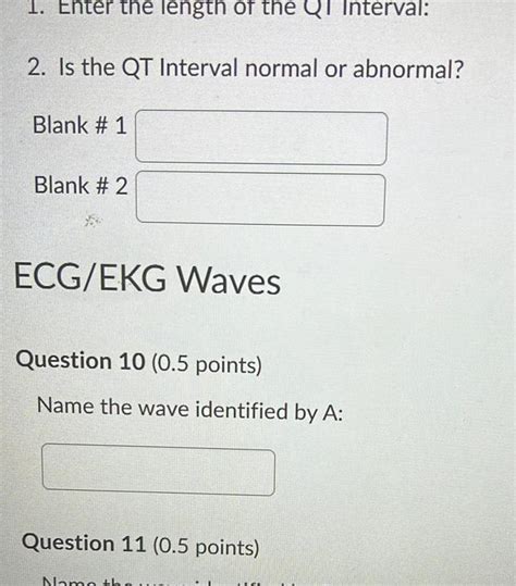 [answered] 1 Enter The Length Of The Qi Interval Anatomy And Physiology Kunduz