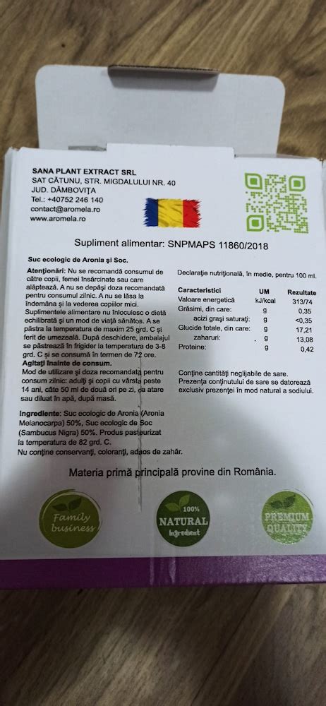 Aromela Suc Natural 3l Aronia Si Soc 100 Fruct Presat La Rece Suc Bio Emag Ro