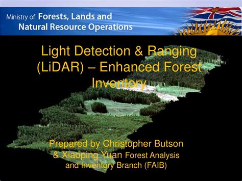 Ppt Lidar For Enhanced Forest Inventory In British Columbia Powerpoint Presentation Id8985319