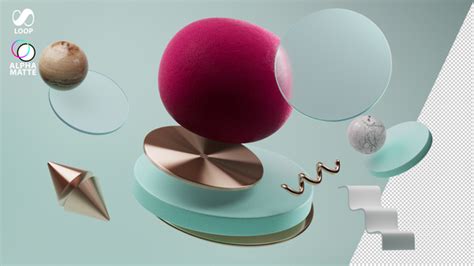 Abstract 3d Objects Looping Background Motion Graphics Videohive