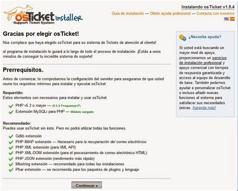 instalación de osticket v1 9 4
