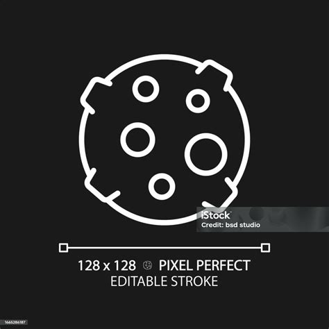 어두운 테마에 대한 달 픽셀 완벽한 흰색 선형 아이콘 0명에 대한 스톡 벡터 아트 및 기타 이미지 0명 Planetarium Building 개념 Istock