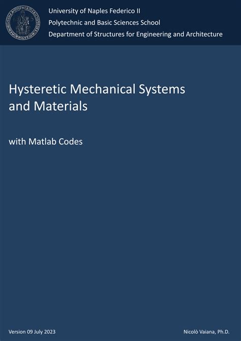 Pdf Vaiana Rosati Model Analytical Formulation With Matlab Code