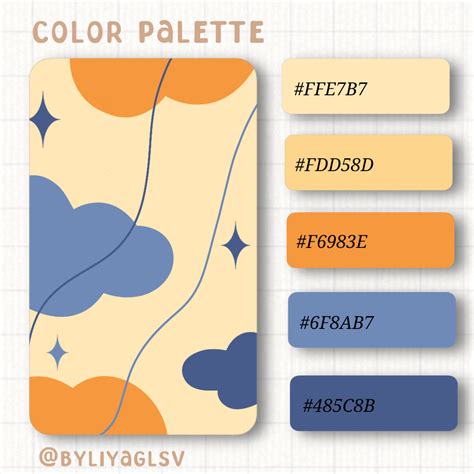 палитра оттенков палитра цветов оранжевый синий палитра в 2025 г Палитра Психология