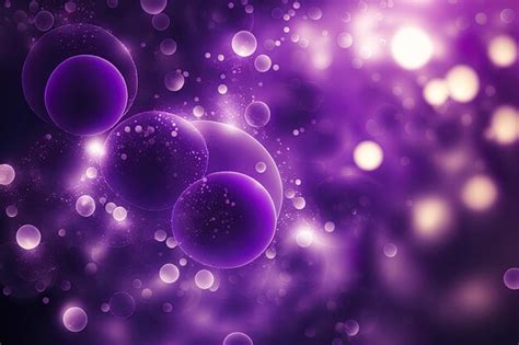 Premium Ai Image Abstract Violet Bokeh Circles In The Backdrop Beautiful Particle Based Backdrop