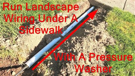 EASY Run Low Voltage Cable Under A Sidewalk Water Mining YouTube