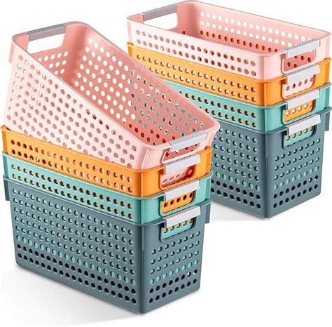 Amazon Com Leinuosen Pcs Colorful Turn In Trays Classroom Storage Paper Trays For Classroom