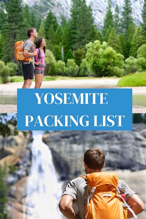 Yosemite Packing List Yosemite Trip Yosemite California National Parks