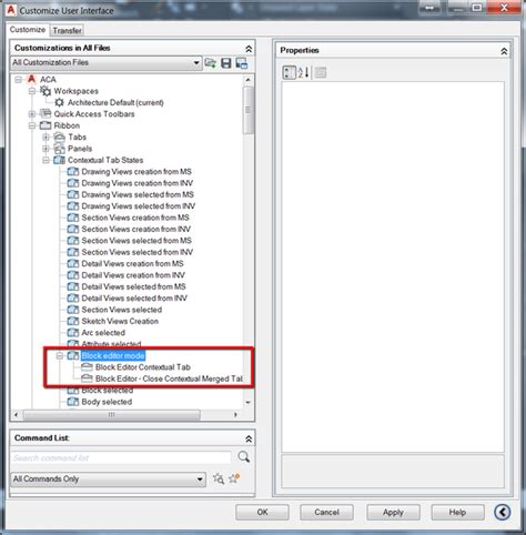 Solved Block Editor Tab Autodesk Community