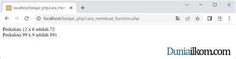 Tutorial Belajar PHP Cara Membuat Fungsi Function PHP