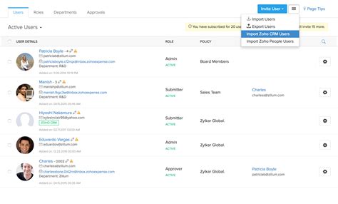 integrate zoho expense with zoho crm user guide zoho expense