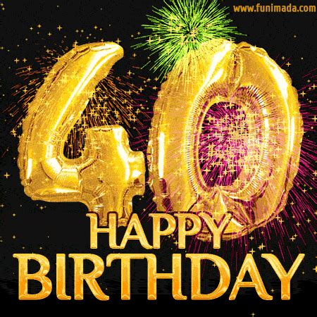 Happy 40th Birthday Animated S