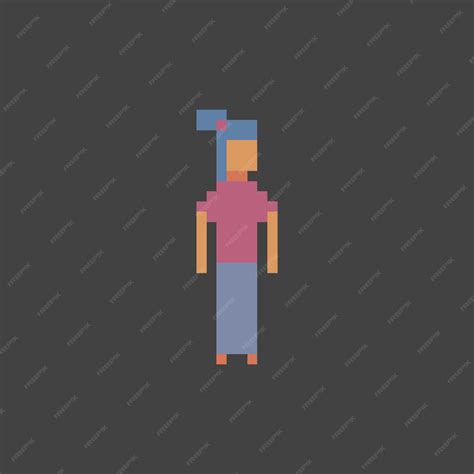 Premium Vector Pixel Art Game Character