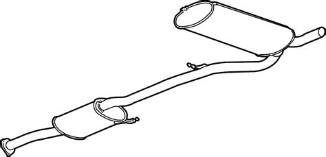 Saturn Vue Exhaust Muffler 2 4 Liter Vue Hybrid Vue 2 4l 25972190 Gm Parts Depot Ottawa