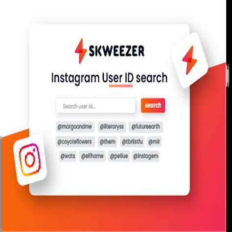 Find Instagram User Id Skweezer