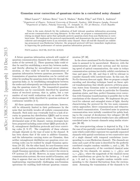 Correlated Errors Quantum Error Correction Infogaret