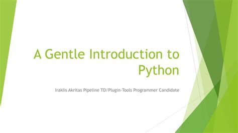 Ppt A Gentle Introduction To Python Powerpoint Presentation Free Download Id2107153