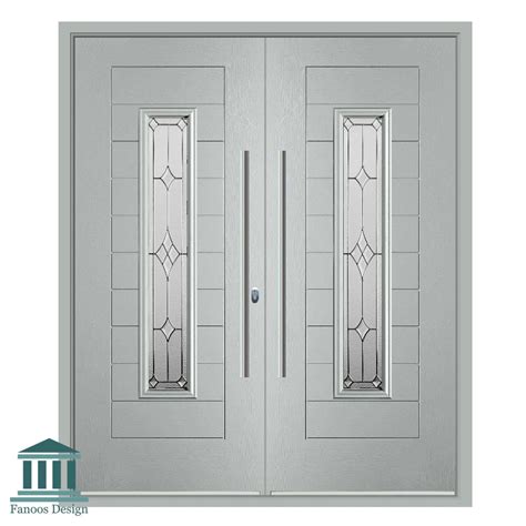 باب زجاجي للمدخل بضلفتين 1481 الديكور الداخلي للفانوس