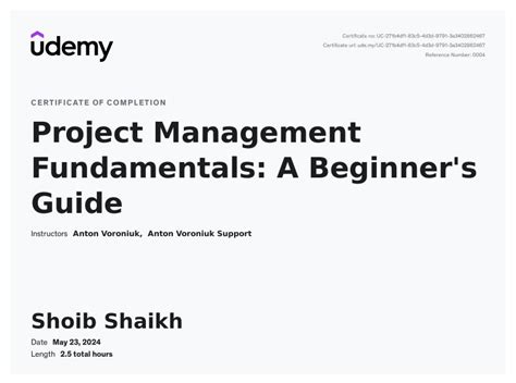 shaikh shoib on linkedin project management course covers essential