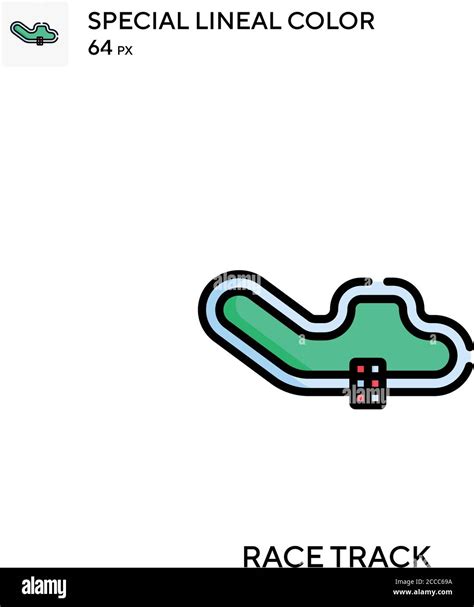 Race Track Special Lineal Color Icon Illustration Symbol Design Template For Web Mobile Ui