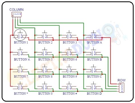 X Matrix Keypad Module Keys How Its Works ElectroDuino