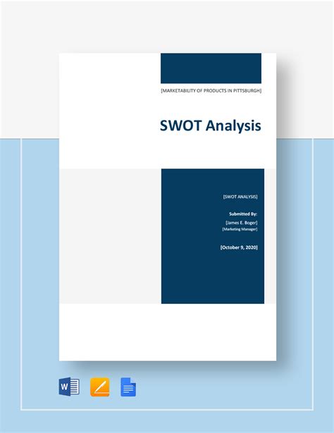 Free Editable SWOT Analysis Template Google Docs Word Apple Pages Template Net