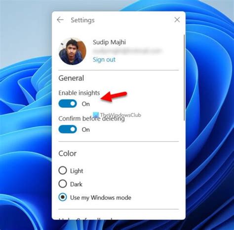 How To Enable Or Disable Insights Feature In Windows 1110