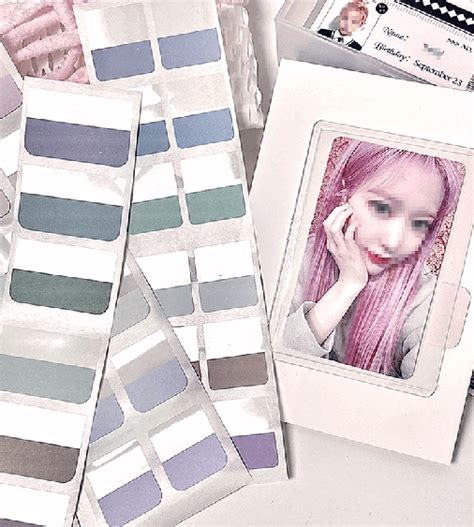 💜2개특가60120240장💜 파스텔 포카 인덱스 스티커 포카포장용품 포카 플래그 투명 필름 인덱스 라벨 포스트잇 북마크