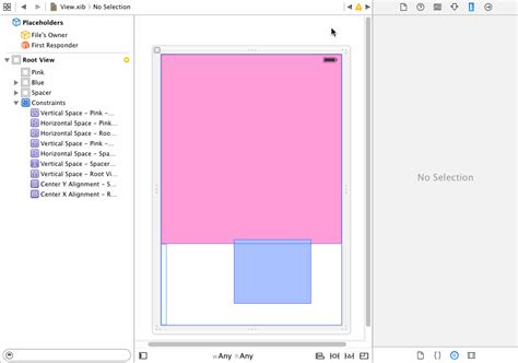 ios auto layout centering view in remaining space programmatically