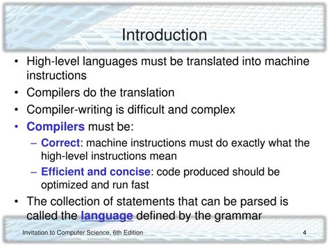 Ppt Chapter 11 Compilers And Language Translation Powerpoint