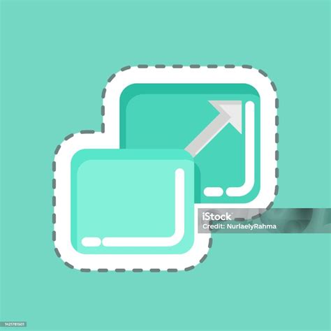 스티커 라인 컷 스케일 그래픽 디자인 도구 기호와 관련이 있습니다 편집 가능한 간단한 디자인 간단한 그림 간단한 벡터 곡선에