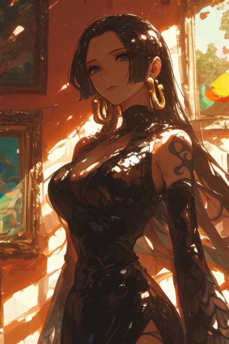 4k Hd Wallpaper Boa Hancock In A Glowing Art Gallery Glowing Art