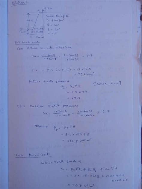 [solved] Question 1 15 Points For The Concrete Retaining Wall Shown Below Answer The