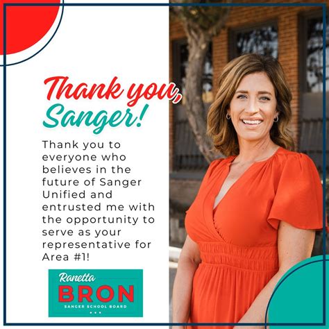 Ranetta Bron For Sanger Unified School District Area 1