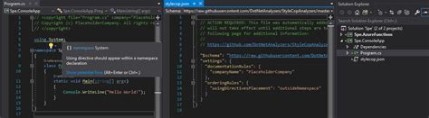 Stylecop Json Being Ignored Issue DotNetAnalyzers StyleCopAnalyzers GitHub