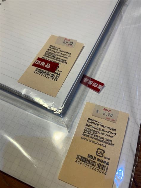 Muji Loose Leaf Paper Hobbies And Toys Stationery And Craft Stationery And School Supplies On Carousell