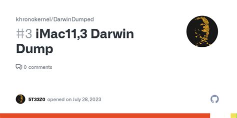 Imac113 Darwin Dump · Issue 3 · Khronokerneldarwindumped · Github