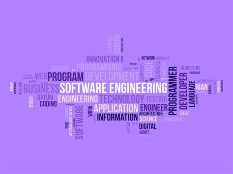 Premium Vector Word Cloud Background Concept For Software Engineering Computer Programming