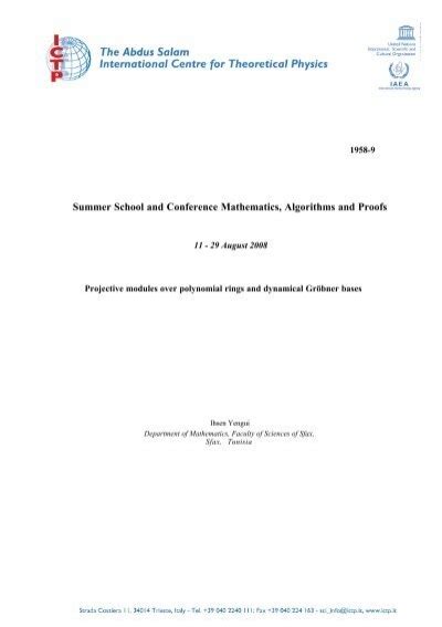 Constructive Algebra Mathematics Algorithms And Proofs
