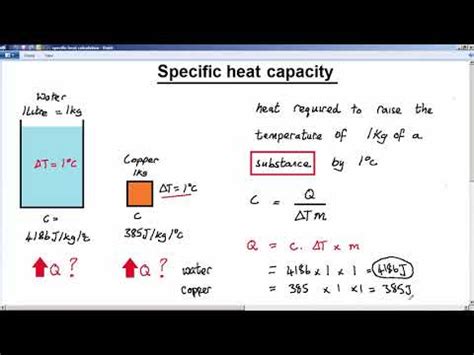 GCSE PHYSICS - HEAT - LESSON 18 - specific heat capacity calculation ...