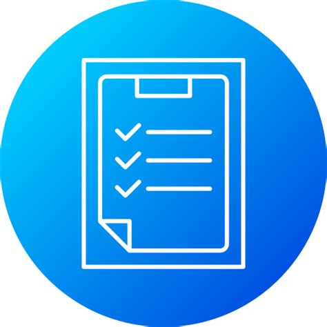 Survey Form Generic Gradient Fill Icon