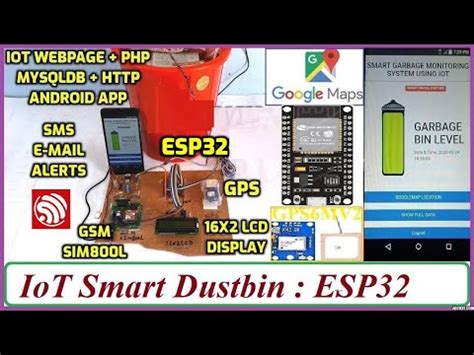 Svsembedded IoT Smart Dustbin ESP SIM L GPSLocation
