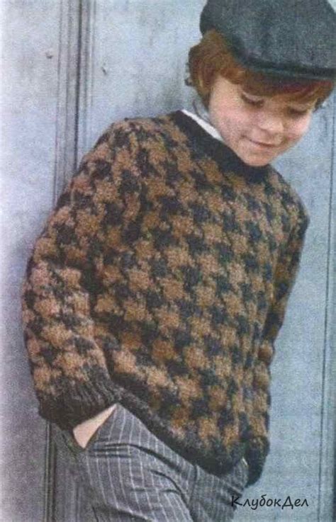 Свитер для мальчика спицами варианты для начинающих рукодельниц Детские модели Мужской