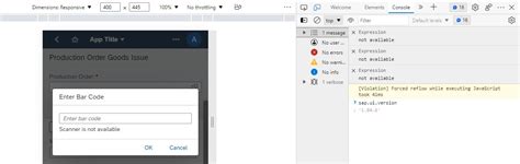 Solved Fiori Barcode Scanner Not Available Sap Community